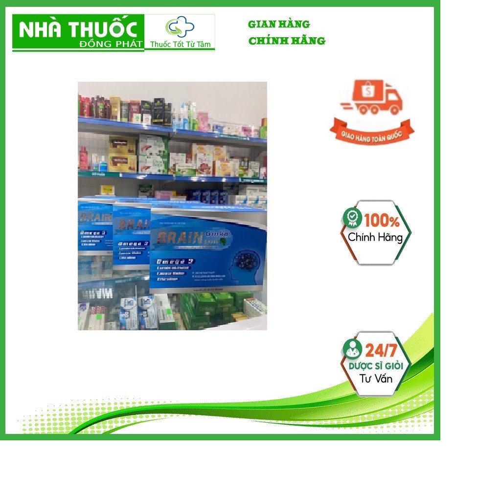 Brain ginko 300 hỗ trợ hoạt huyết,giúp giảm các biểu hiện thiểu năng ...