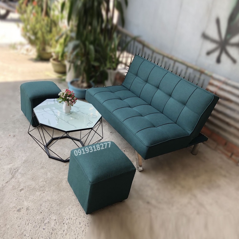 Bộ Ghế Sofa Giường Mini Ngắn 1m2 - Sofa Bed Đa Chức Năng Nệm Lò Xo ...
