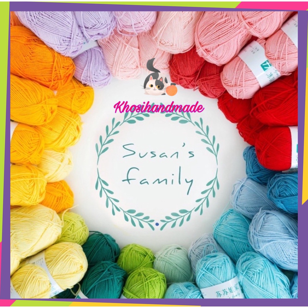 Len Susan's Family 4 mềm mịn an toàn cho bé (Mã 01 - 50) | Shopee Việt Nam
