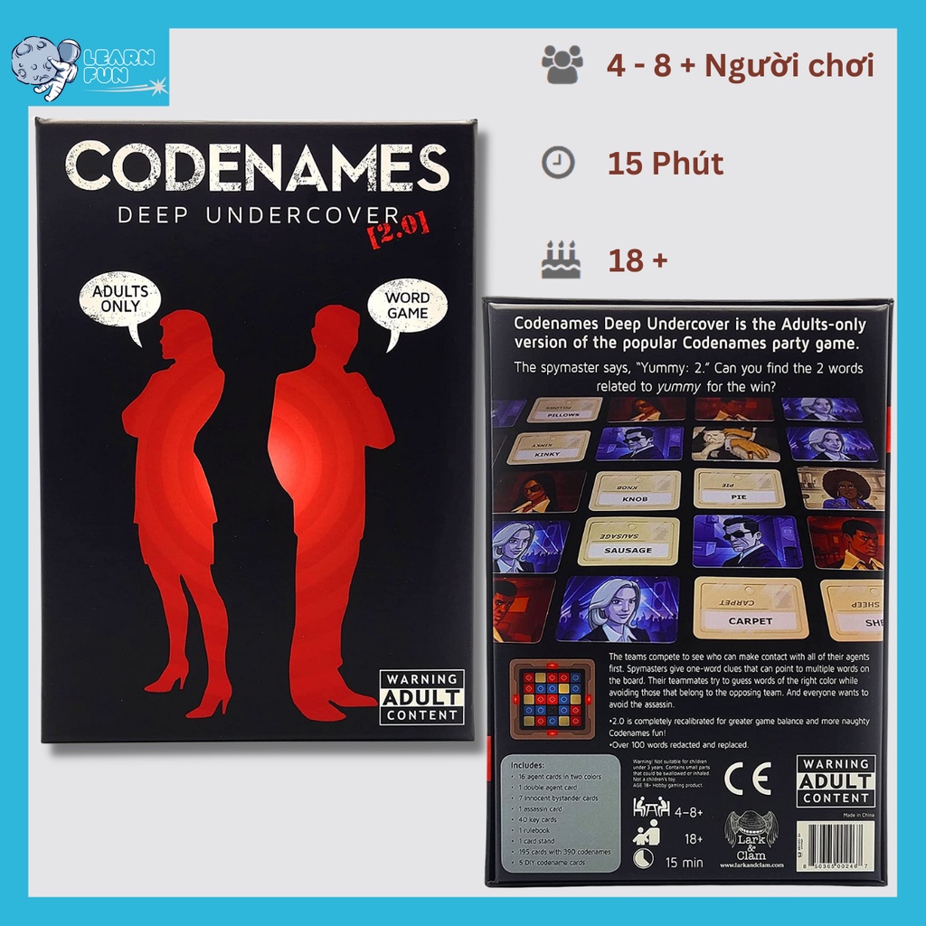 [Bản cao cấp] Bộ Trò chơi Boardgame Codenames - Codenames Picture Words ...