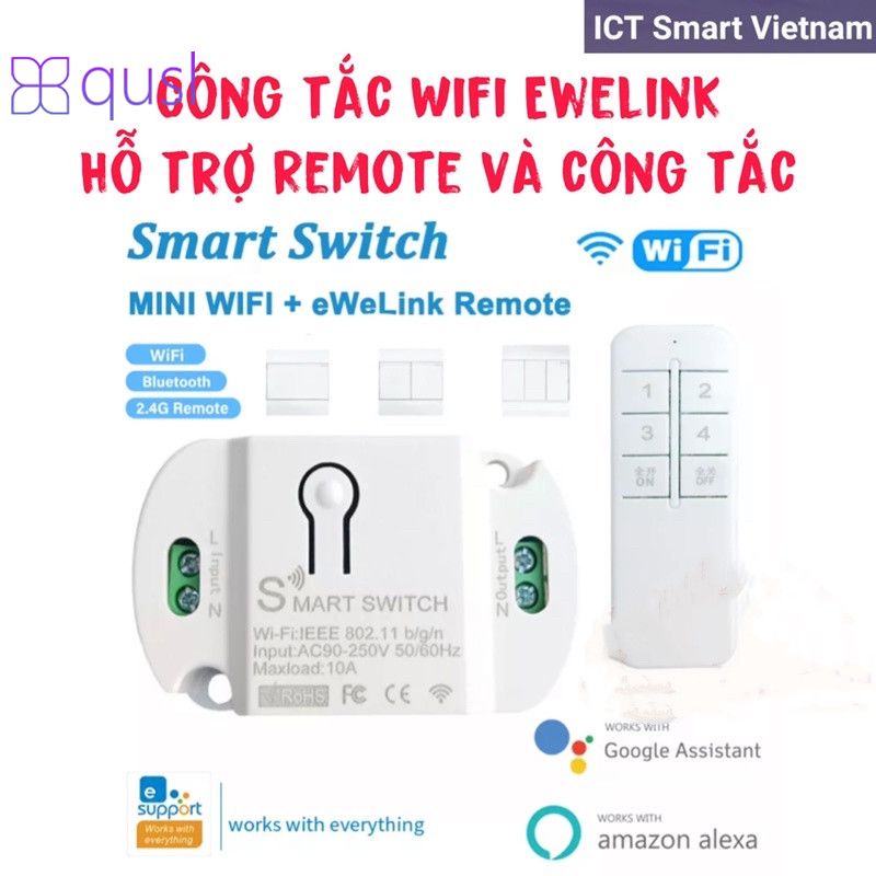Công tắc wifi thông minh Ewelink DRAGON RANEE hỗ trợ công tắc cơ và ...