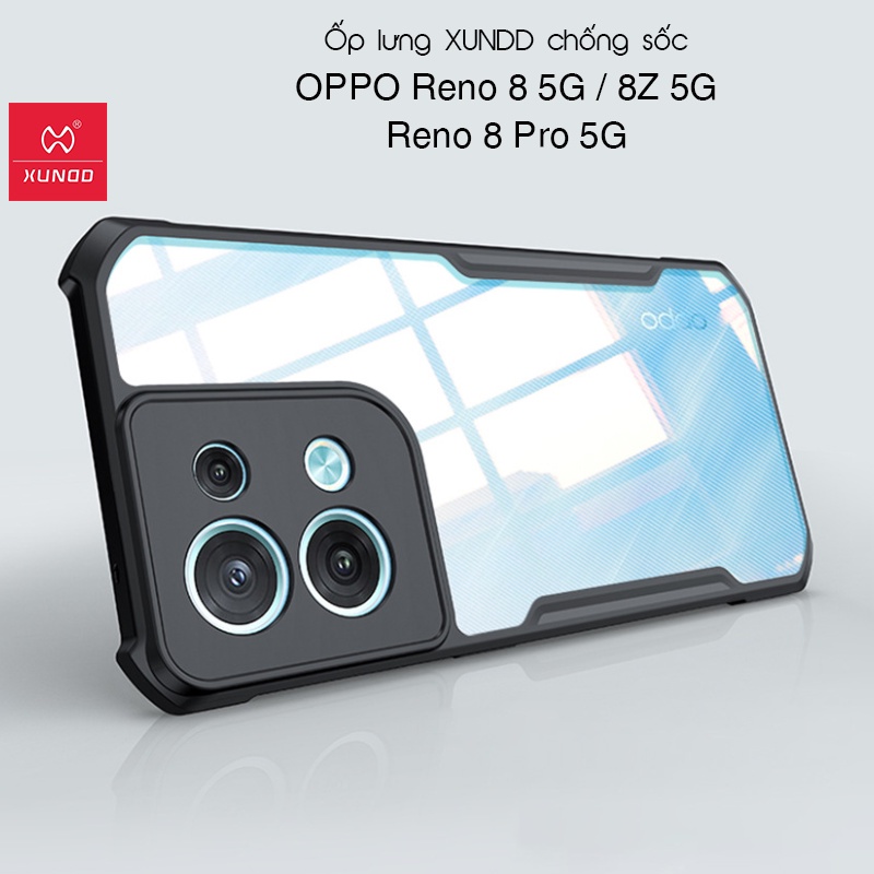 [Hỏa Tốc HCM] Ốp lưng XUNDD OPPO Reno 8 5G / 8Z 5G / 8 Pro 5G - Chống ...