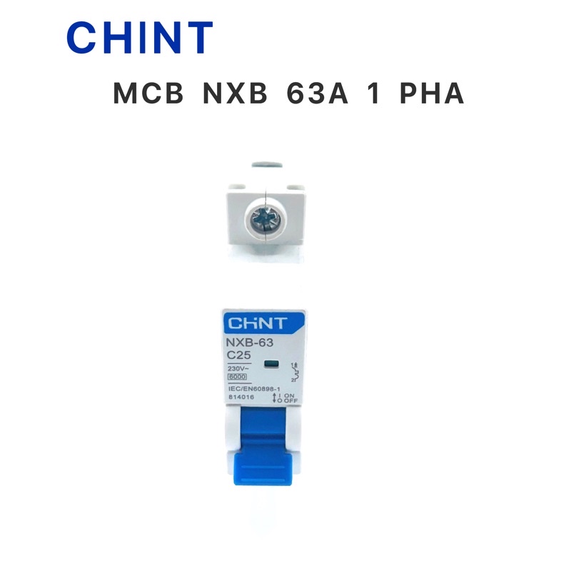 Aptomat MCB 1 Pha NXB-63 Chint 6A, 10A, 16A, 25A, 32A, 40A, 50A, 63A, Dòng Cắt 6kA (Hàng chính ...