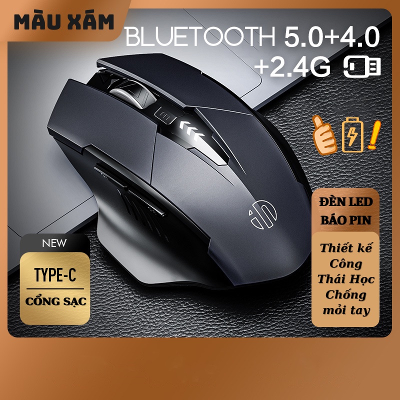 Chuột Không Dây Gaming Maxcotech Inphic M6Pro Tự Sạc Pin Chống Ồn Kết ...