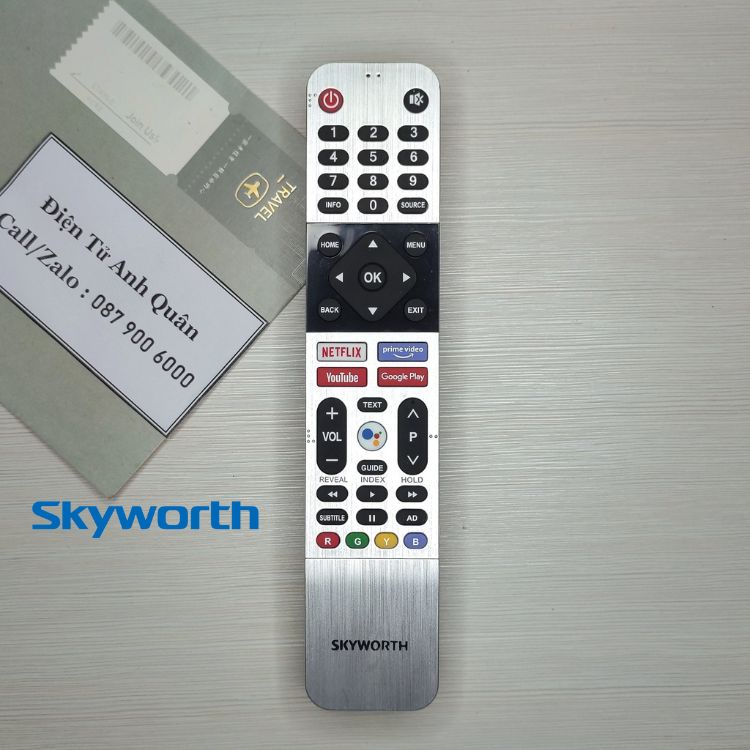 Remote tivi Skyworth - Điều khiển tivi Skyworth giọng nói chính hãng - Điện Tử AQ | Shopee Việt Nam