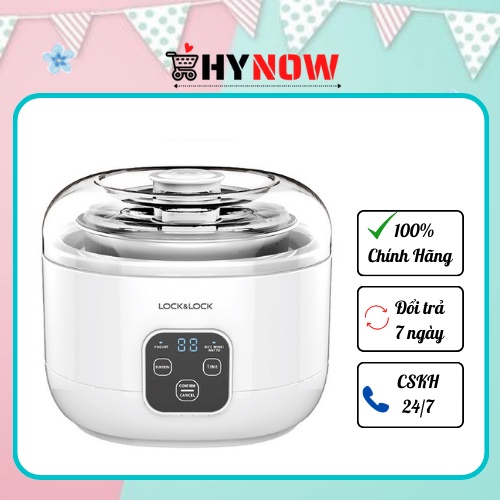 Máy Làm Sữa Chua Lock&Lock EJY211 Trắng 1 Lít | Shopee Việt Nam