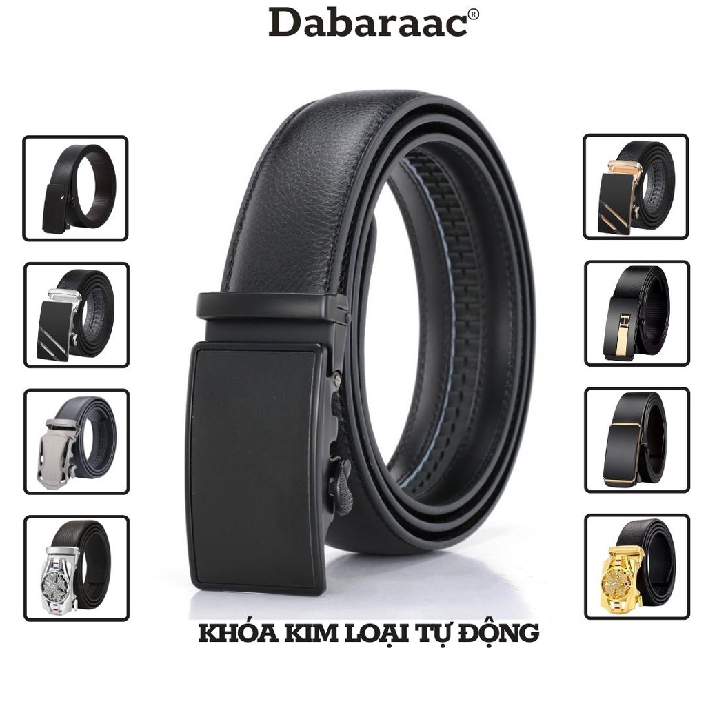 Thắt lưng nam da cao cấp khóa kim loại tự động kiểu dáng Basic sang ...