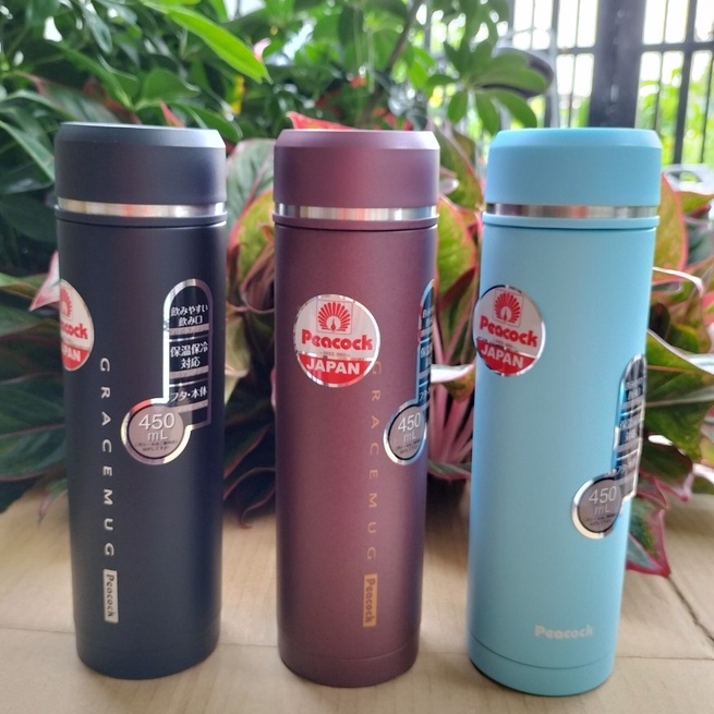 Bình giữ nhiệt Peacock AMC-45 450ml inox 304 thương hiệu Nhật Bản cao cấp | Shopee Việt Nam