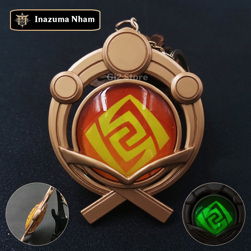 [MỚI FONTAINE] Móc khóa mô hình Vision Nguyên tố game Genshin Impact ...