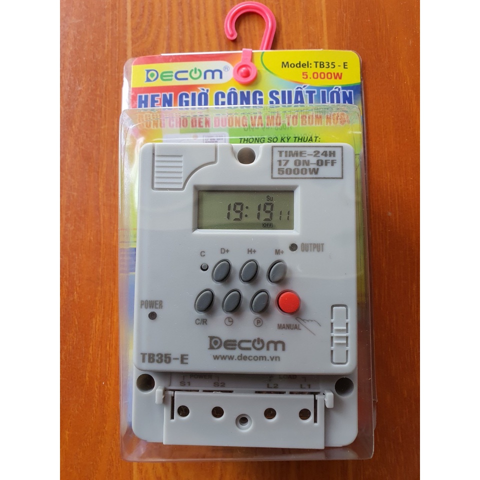 Timer hẹn giờ điện tử tắt bật tự động DECOM | Shopee Việt Nam