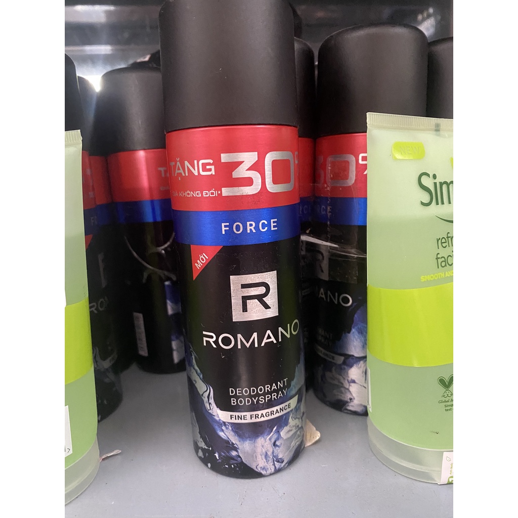 Xịt Khử Mùi ROMANO Tặng 30% Hương Nước Hoa 195ML | Shopee Việt Nam