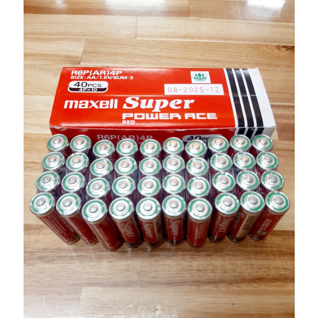 Hộp 40 Viên Pin AA Maxell Tiểu Super Power Chính Hãng | Shopee Việt Nam