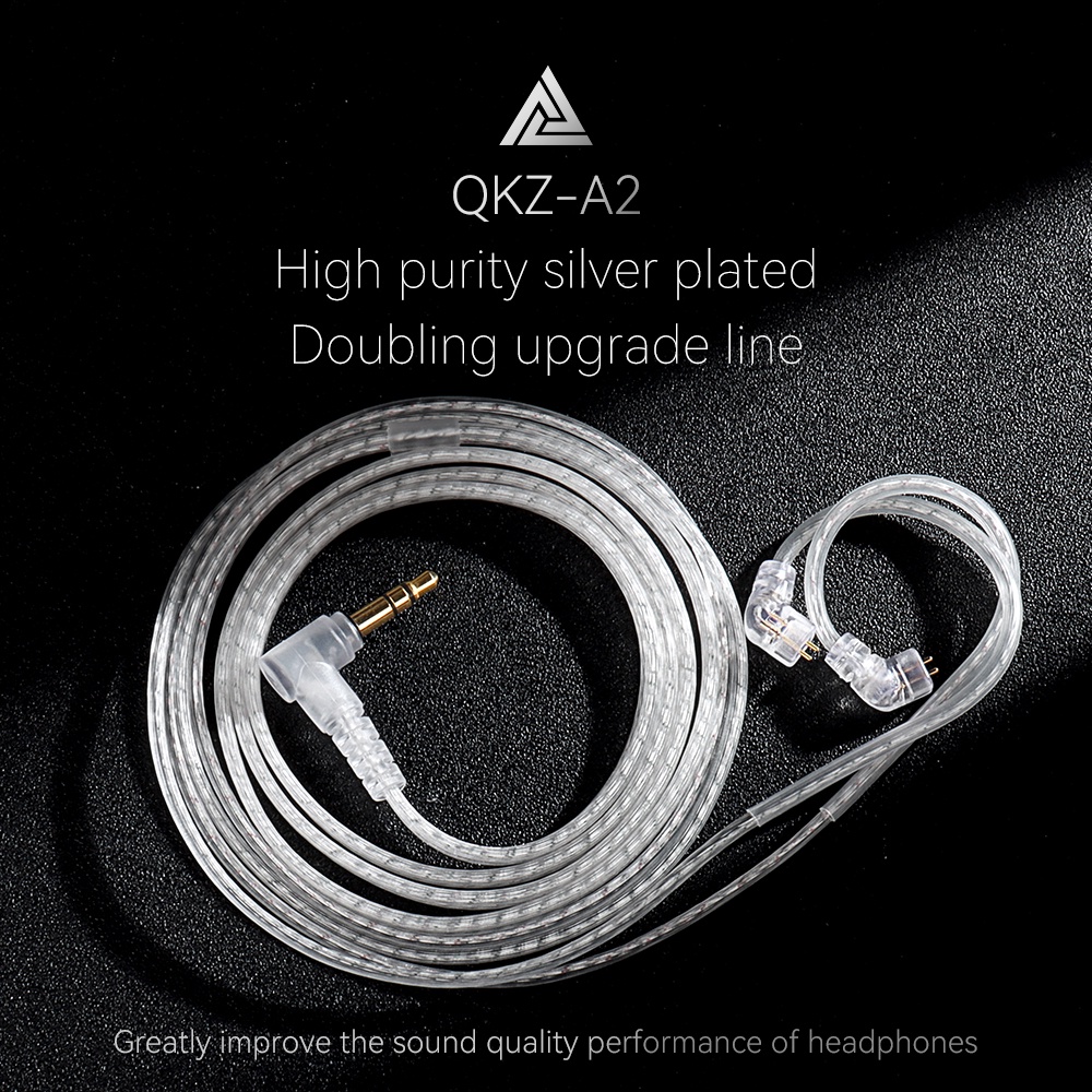 Qkz A2 Độ Tinh Khiết Cao Mạ Bạc QDC KZ C Pin Tai Nghe Nâng Cấp Cáp Cho Castor EDX PRO ZS10 PRO ...