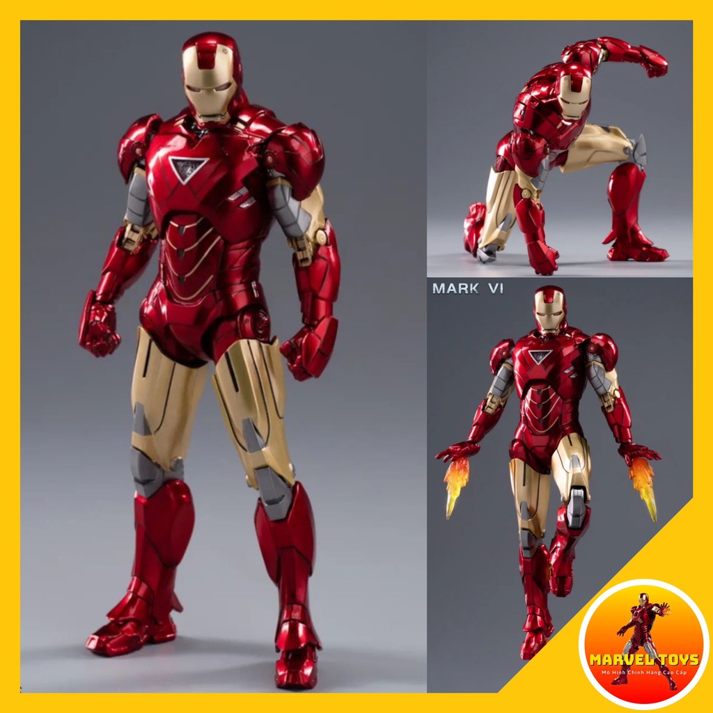 Mô Hình Chính Hãng ZD Toys MARVEL Iron Man Mark 6 MK6 1/10 Action ...