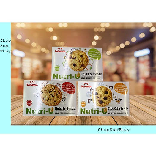 Bánh quy nutri-u Tatawa Hộp 3 loại (Hạt & Đậu / Trái cây & mật ong ...