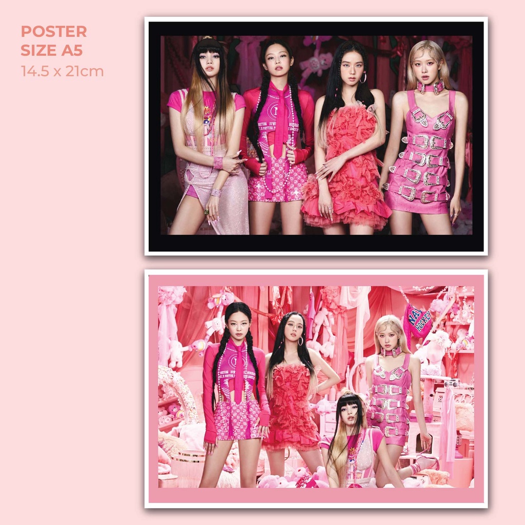 SET 2 POSTER BLA.CK.PINK - BORN PINK ( ảnh full hd) | Shopee Việt Nam