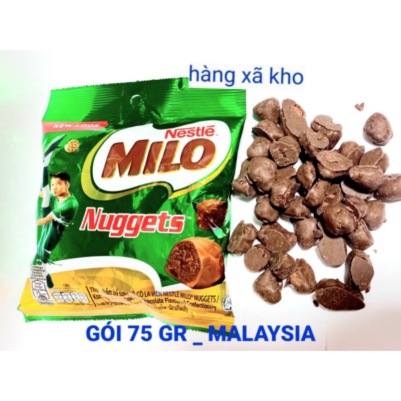 Socola viên Milo Nuggets gói 75g,hsd:2/2/26 | Shopee Việt Nam