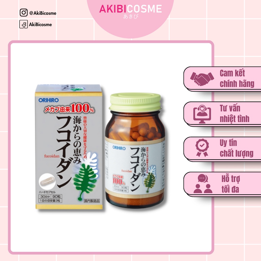 Fucoidan orihiro 90 viên | Shopee Việt Nam