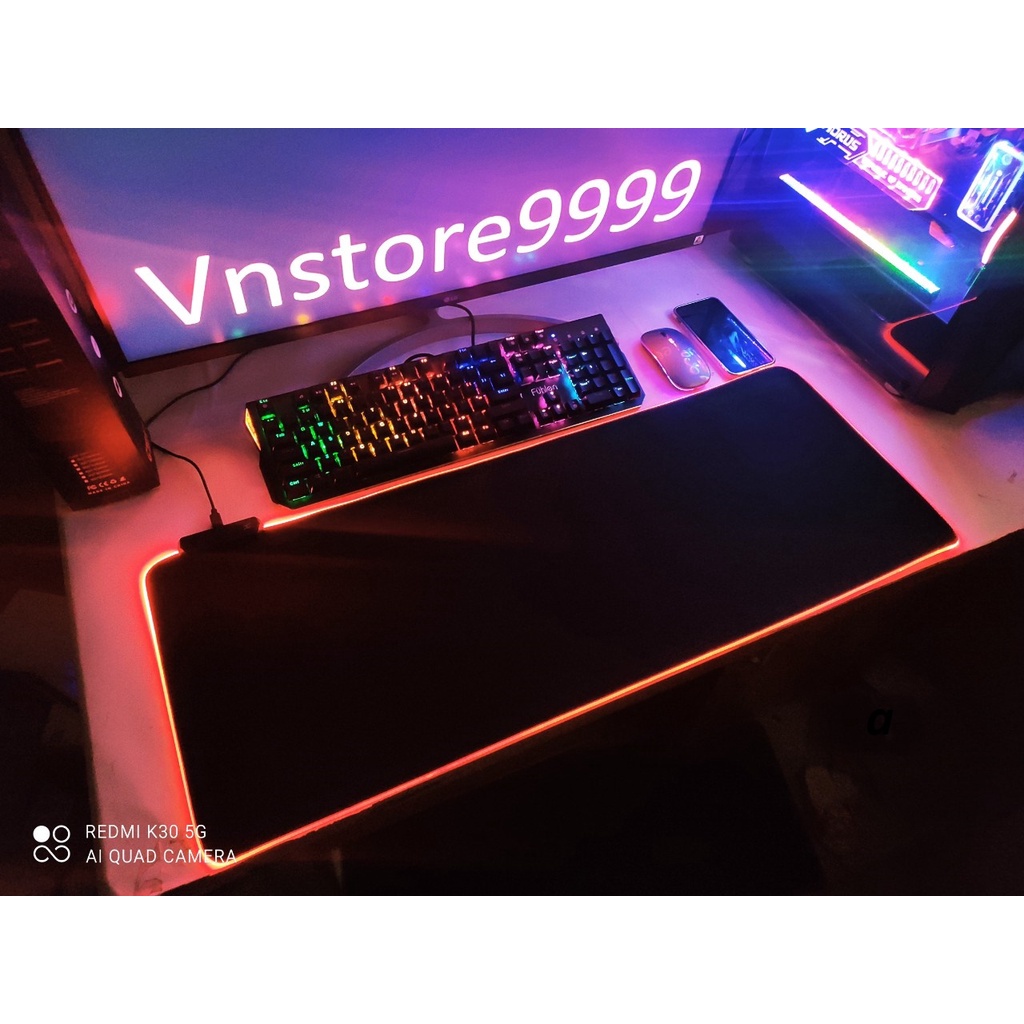 Lót chuột led rgb PDGAMING 50 mẫu pad chuột cỡ lớn fullbox 90x40 80x30, chống trượt siêu bền ...