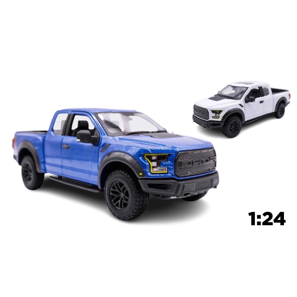 Mô hình xe Ford Raptor F150 2017 1:24 & Ford Ranger 1:27 có bản quyền ...
