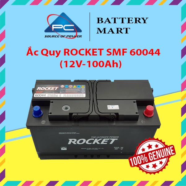 Bình Ắc Quy 12V-100Ah, Ắc Quy ROCKET SMF 60044 | Shopee Việt Nam