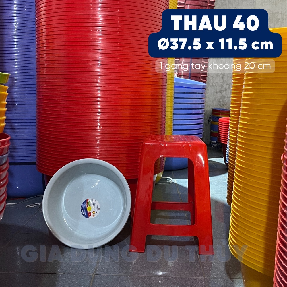 Thau nhựa tròn nhiều kích thước từ 32L đến 45L, thau bằng nhựa tốt ...