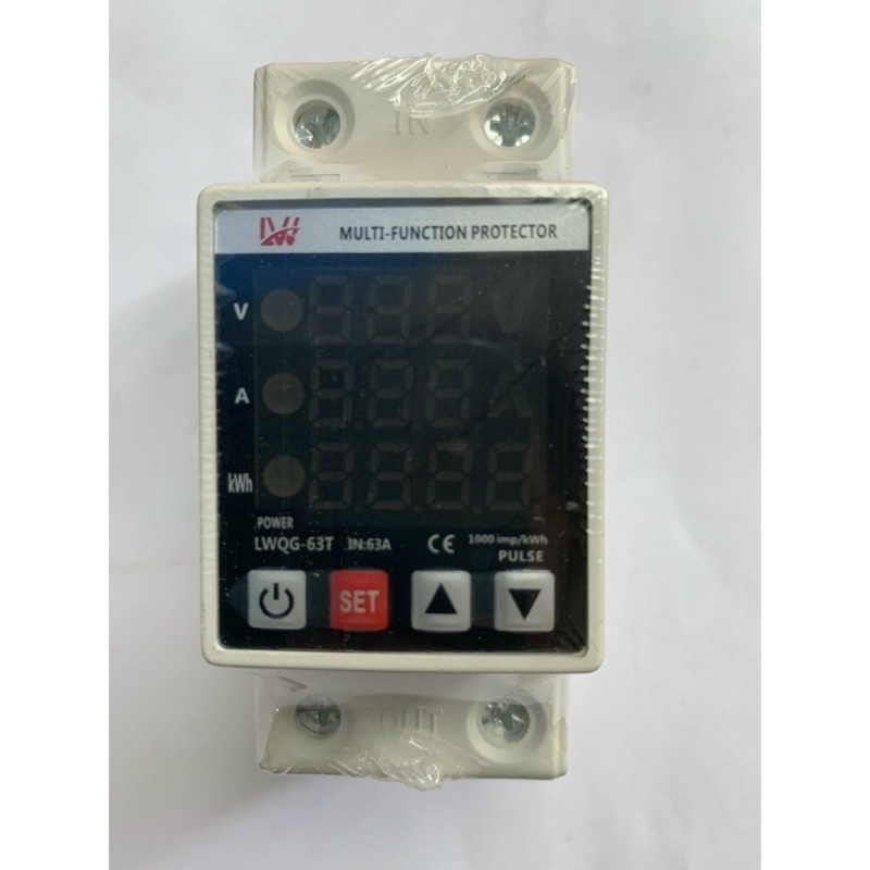 Công tơ kiêm bảo vệ điện áp, dòng điện, 220VACVac, 60A, đo V A kWh LWQG-63T | Shopee Việt Nam