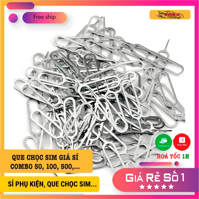 Sỉ Combo 50, 100, 500 Que Chọc Sim Cho Dòng Samsung, iP, Xiaomi, Oppo ...