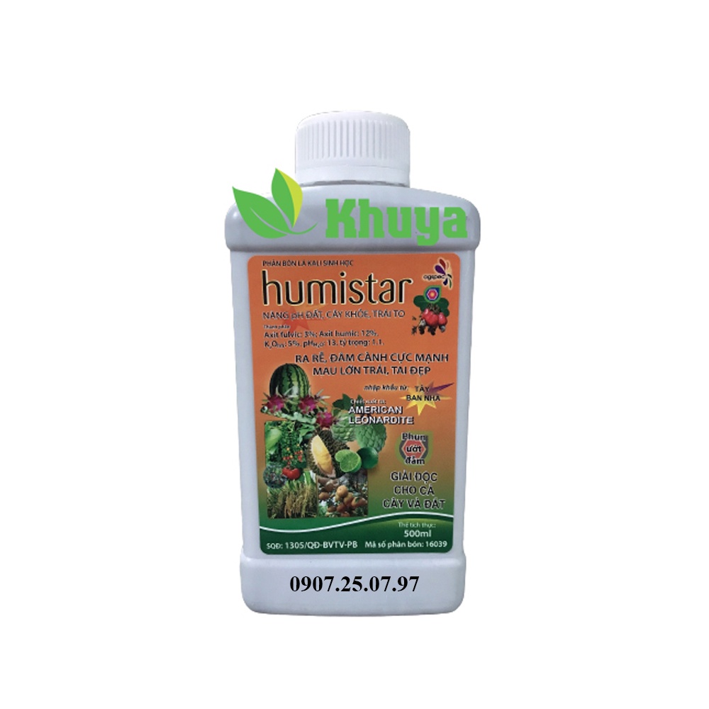 Phân bón lá Kali Sinh Học Humistar 500ml Tây Ban Nha - Năng pH Đất ...