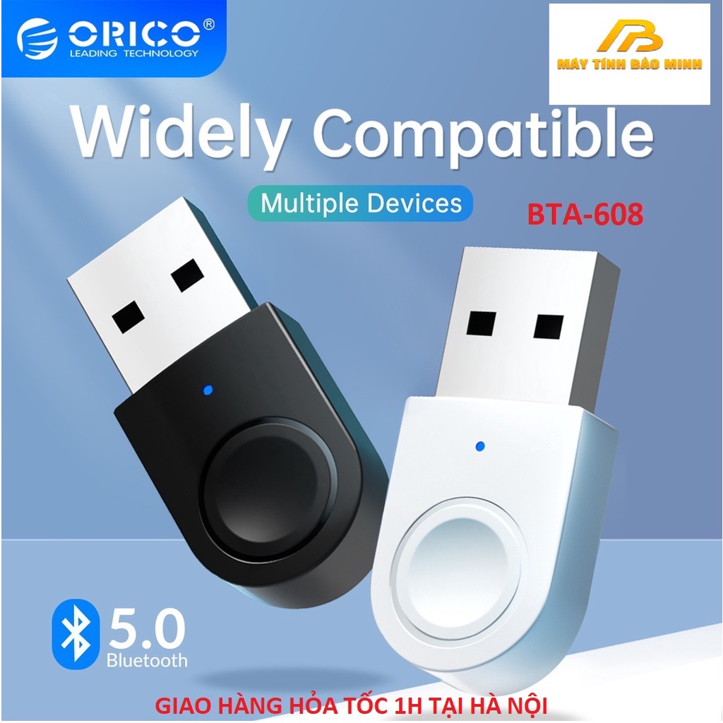 Thiết Bị Kết Nối Bluetooth Qua Cổng USB Orico BTA-608 5.0 - Hàng Chính hãng BH 1 Năm | Shopee ...