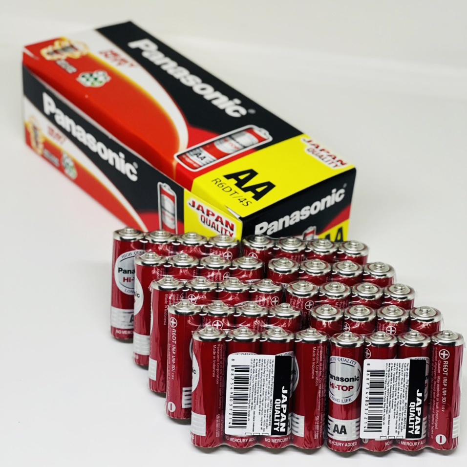 vỉ 4 viên Pin tiểu Pin AA Panasonic hitop 1,5V R6DT/4S - maxell R6P ...