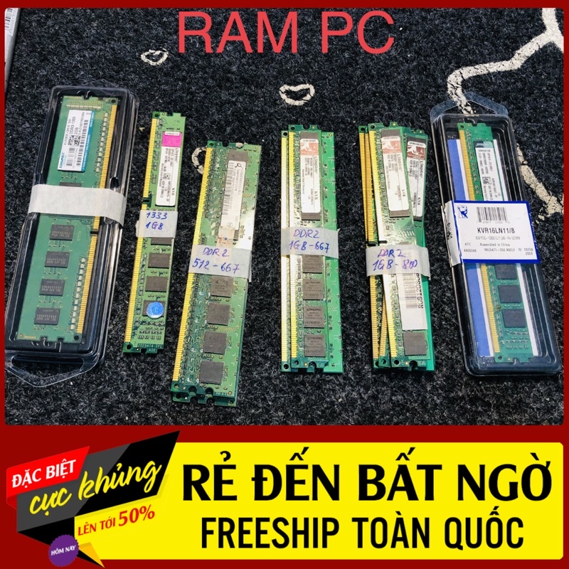 RAM PC DDR2 PC2 2GB 1GB 512MB bus 800, 667 | Shopee Việt Nam