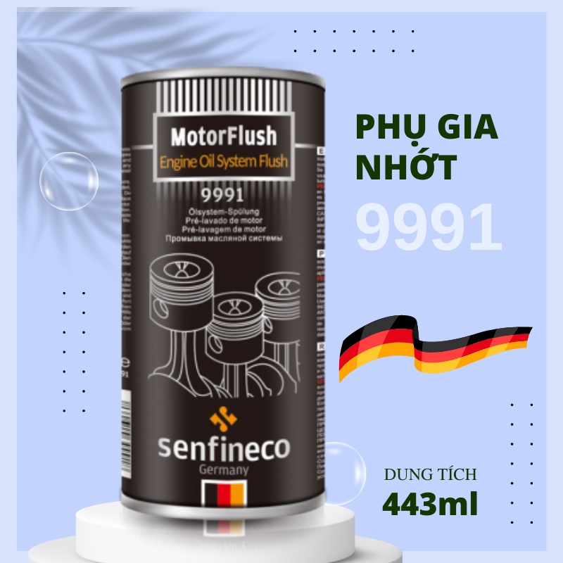 Súc rửa động cơ ô tô Senfineco 9991 motor llush engine oil system flush ...