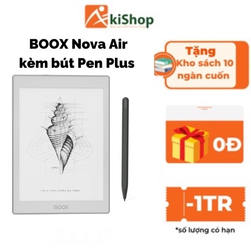 Máy đoc sách BOOX Nova Air 32GB kèm bút Pen Plus | Shopee Việt Nam