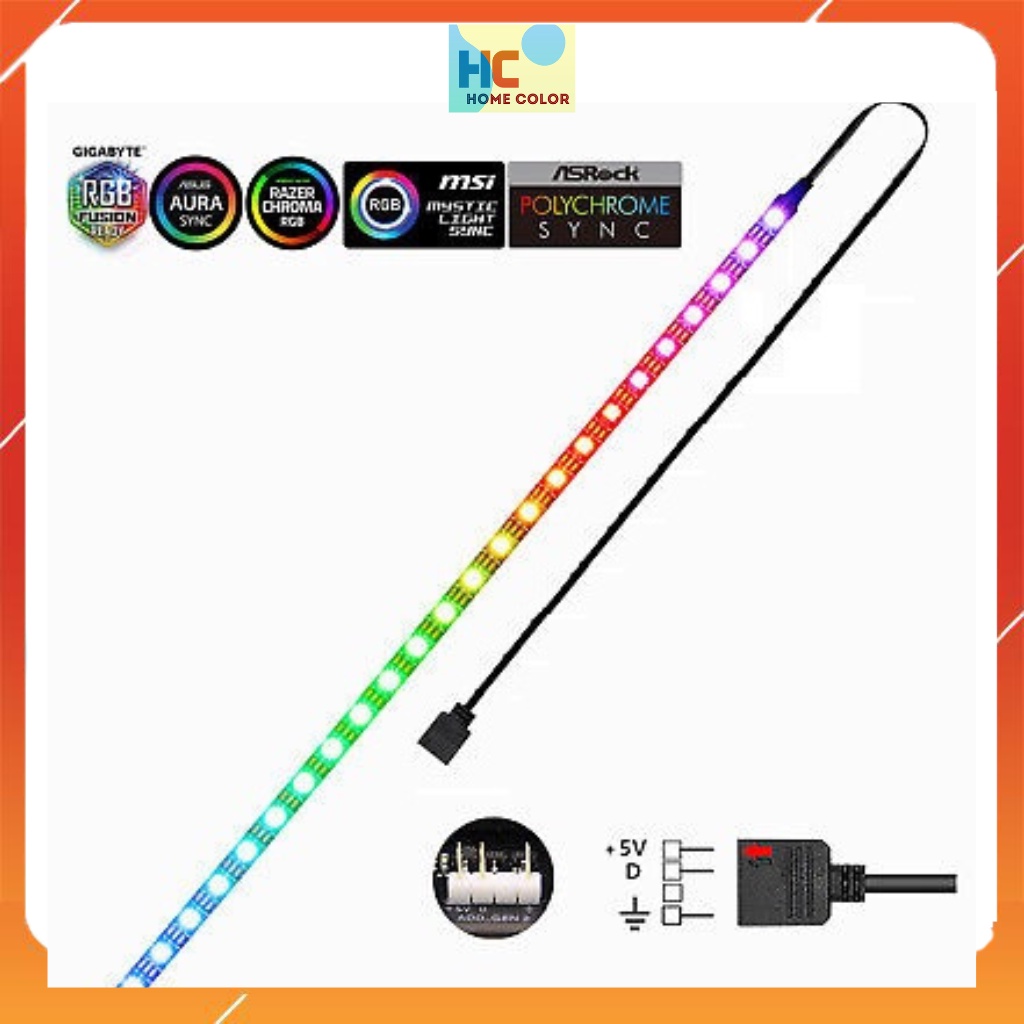 Led sync main 5v aura sync- rgb fusion-msi mystic light- asrock rgb | Shopee Việt Nam
