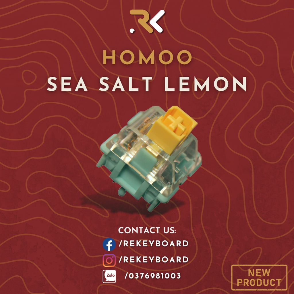 Homoo Sea Salt Lemon | Công tắc phím cơ mới | Budget Switch 5 Pin ...