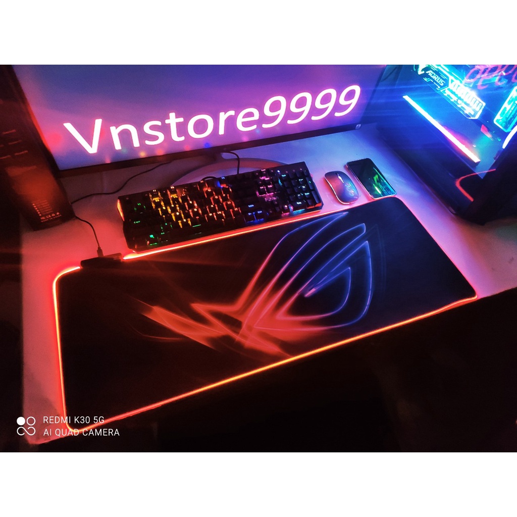 Lót chuột led rgb PDGAMING 50 mẫu pad chuột cỡ lớn fullbox 90x40 80x30, chống trượt siêu bền ...