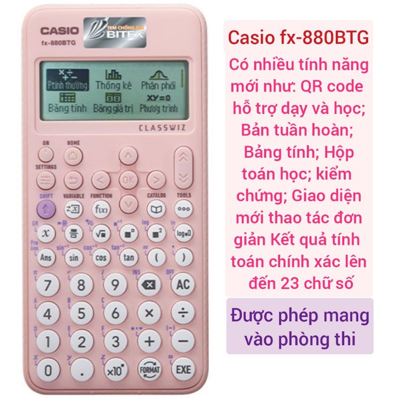 Máy tính Casio fx 880 BTG | Shopee Việt Nam