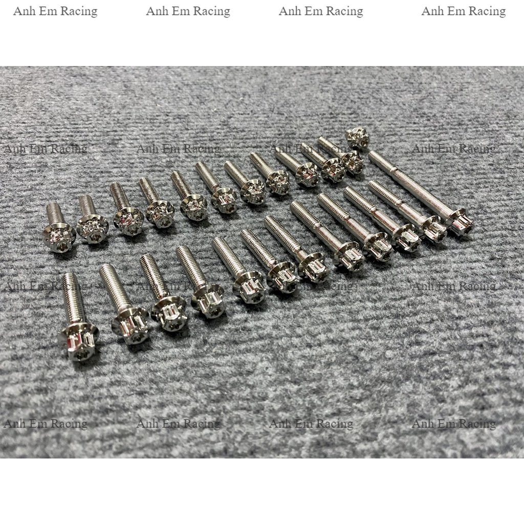 Ốc Lốc Máy Salaya G3 Chuẩn Inox 304 Cho Nhiều Dòng Xe (Wave Dream Fu Ex Win Satria) Siêu Sáng ...