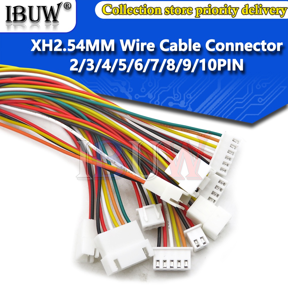 Bộ 5 Cặp Đầu Nối Dây XH2.54mm JST 2P 3P 4P 5P 6P 7P 8P JST XH2.54mm Pitch 2.54mm 20CM 26AWG ...