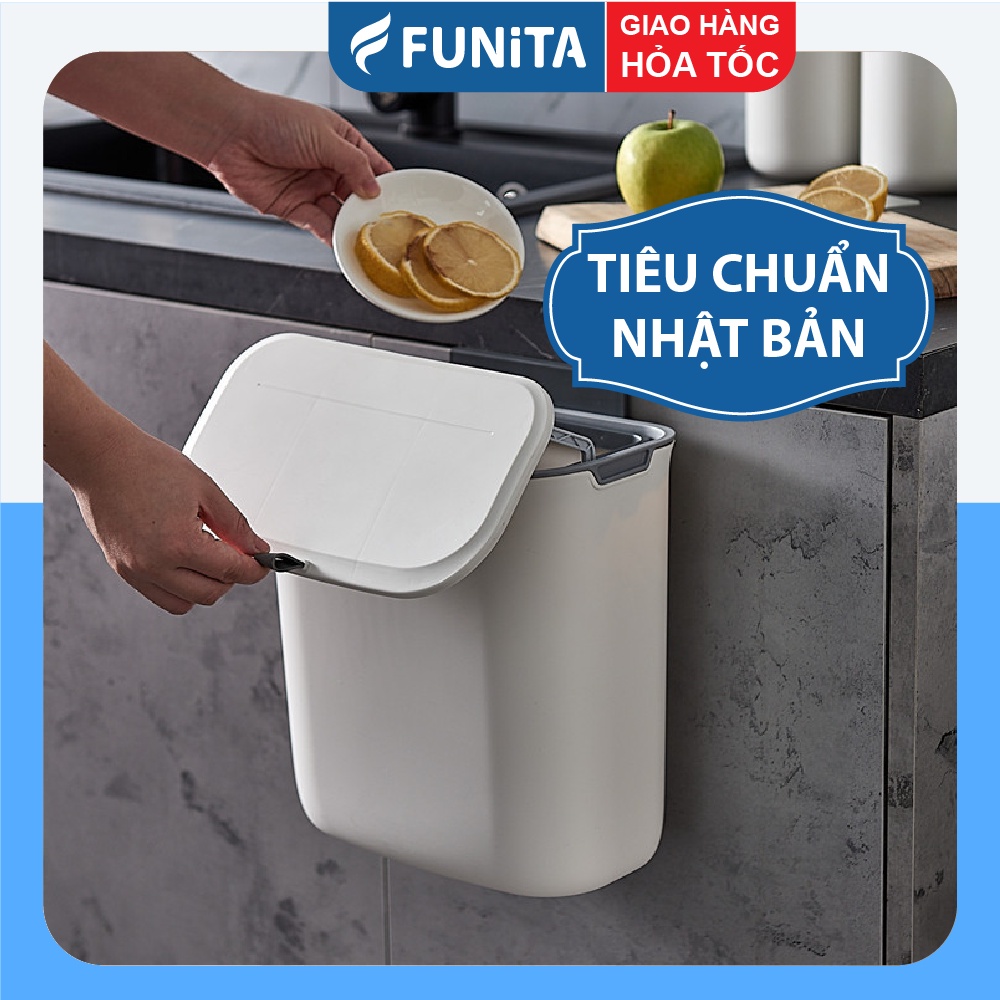 Thùng Rác Treo Đa Năng FUNITA - Nắp Đậy Thông Minh, Dán Tường Tiện Lợi ...