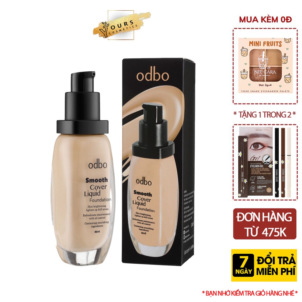 Kem Nền Kiềm Dầu Mịn Lì Odbo Smooth Cover Liquid Foundation OD422 - Date 04/2025 | Shopee Việt Nam