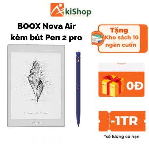 Máy đọc sách BOOX Nova Air kèm bút Pen 2 Pro | Shopee Việt Nam