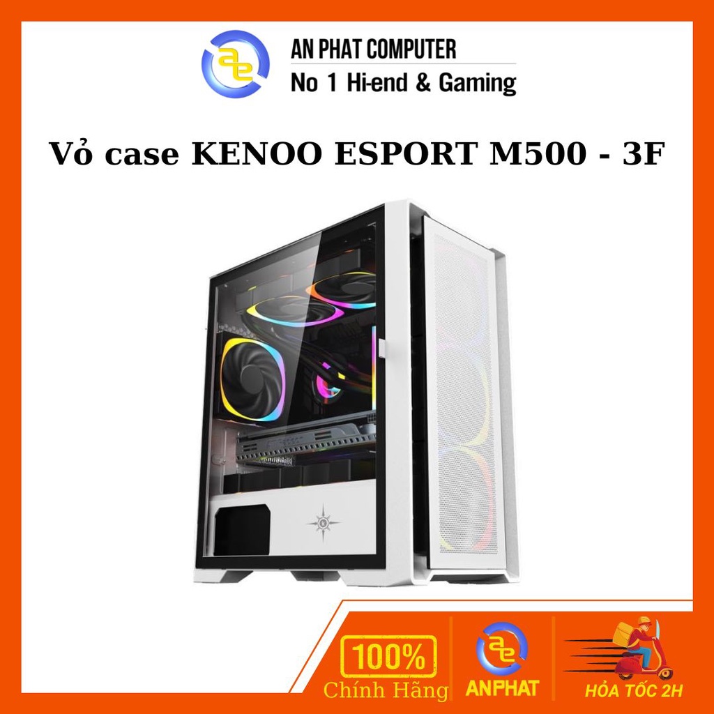 Vỏ case KENOO ESPORT M500 - 3F - MàuTrắng MATX (3 Fan RGB) | Shopee ...