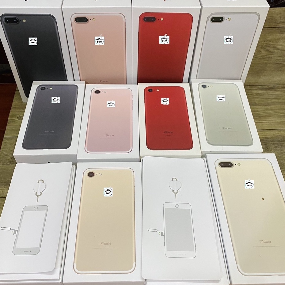 (Box) Hộp đựng 7G , 7plus màu đỏ, đen, vàng, hồng, trắng, tặng cây lấy ...