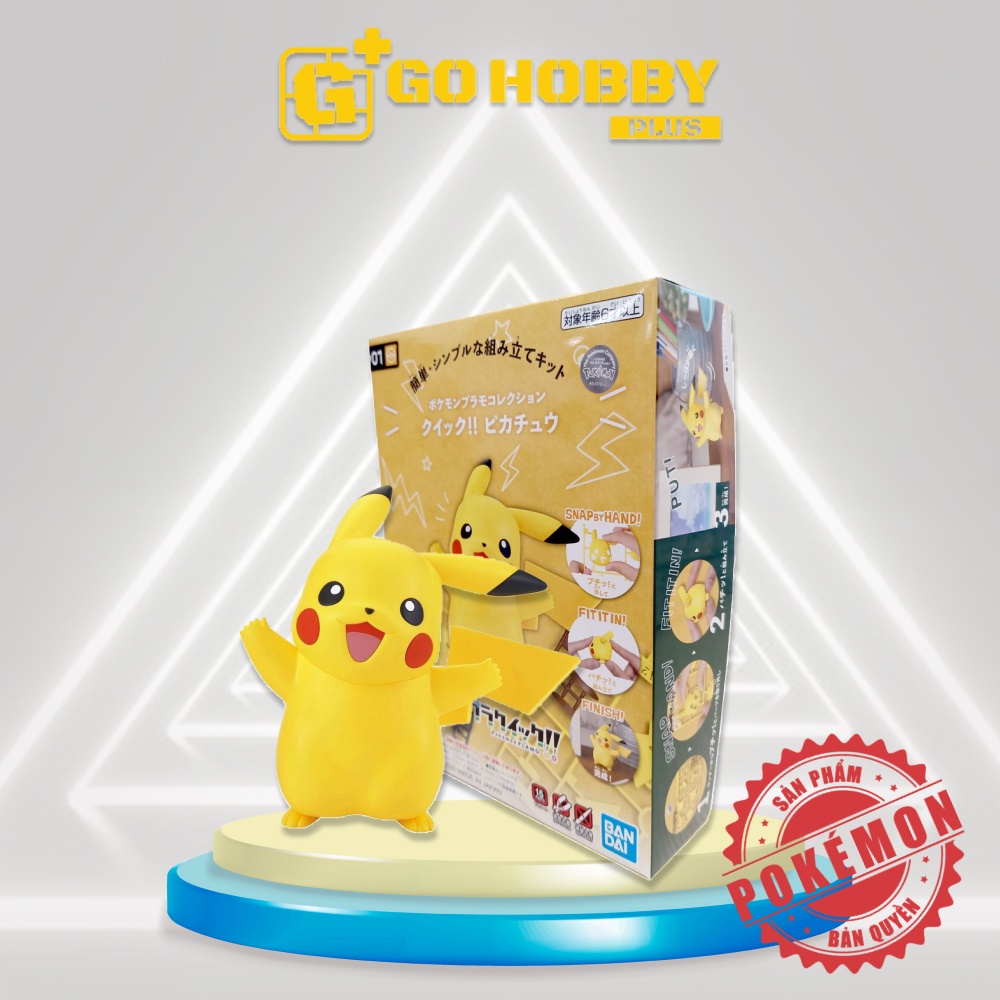 POKEPLA Quick 01 | Pikachu - Đồ chơi lắp ráp POKEMON | Shopee Việt Nam