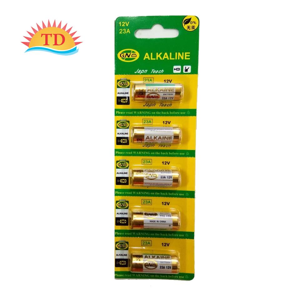 Pin 12V 23A GN Alkaline pin điều khiển cửa cuốn ,remote xe điện, xe máy ...