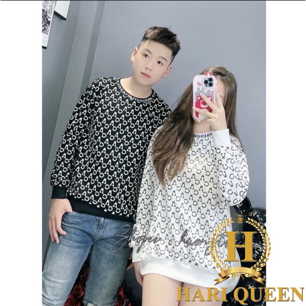 Áo Sweater nam nữ Monogar Mikenco in kín HARIQUEEN | Shopee Việt Nam