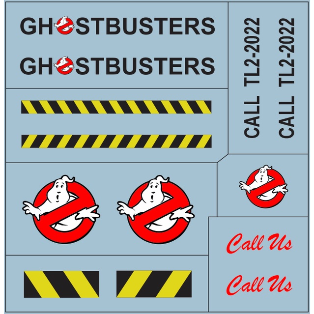 HT24workshop - Decal nước Ghostbuster Wrap cho xe mô hình 1:64 (DARK ...