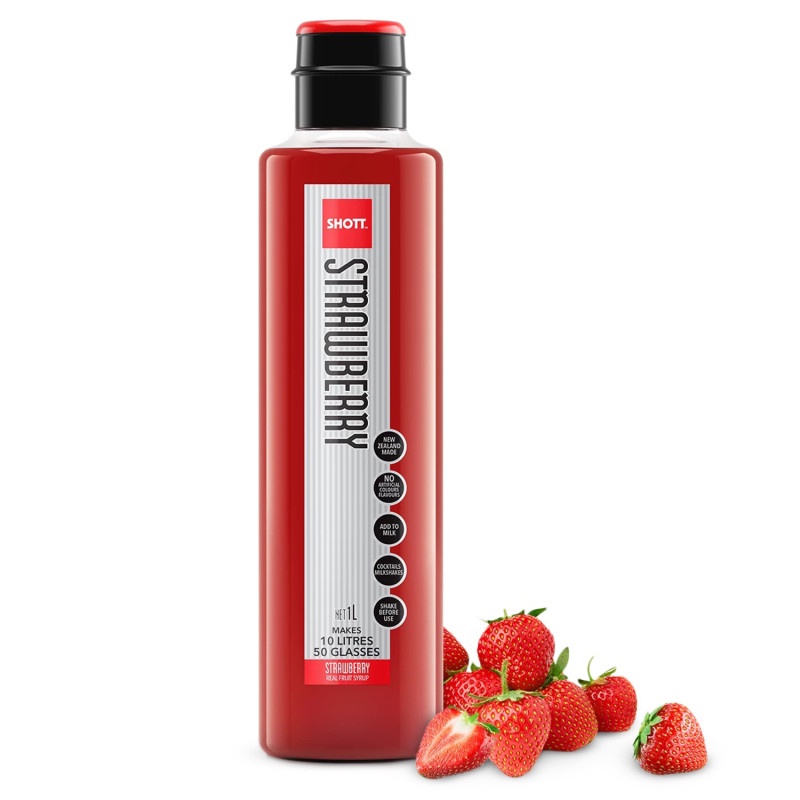 Syrup SHOTT - Vị Dâu Tây đặc ( Sticky Strawberry) - Chai 1L | Shopee ...